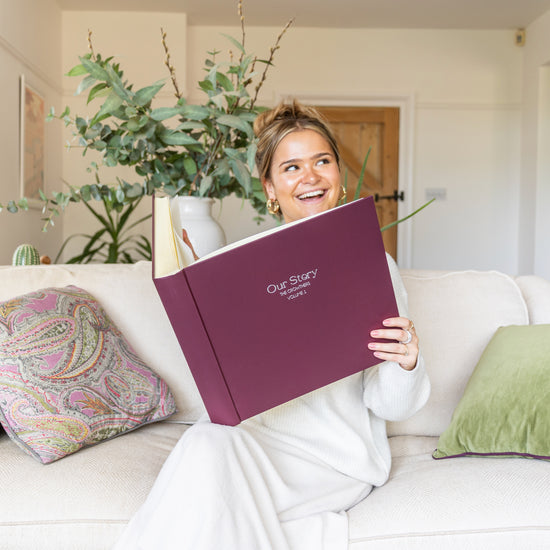 Large Hardcover Photo Album - Hand Personalised with Your Wording ...