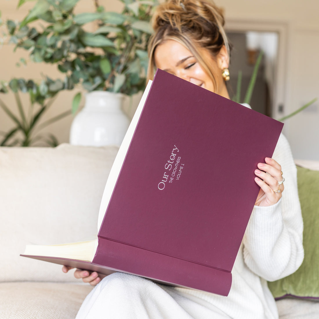 Large Hardcover Photo Album - Hand Personalised with Your Wording ...